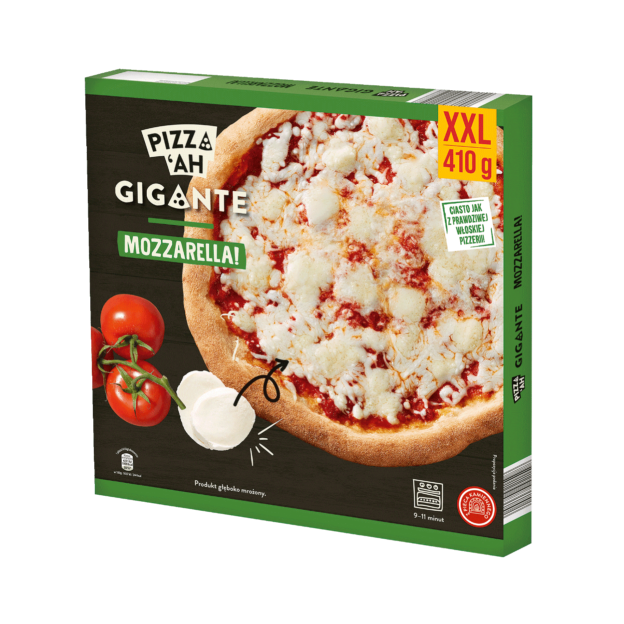 PIZZA 'AH Pizza gigante mozzarella Niska cena w ALDI