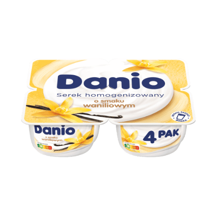 DANONE Serek homogenizowany Danio Niska cena w ALDI