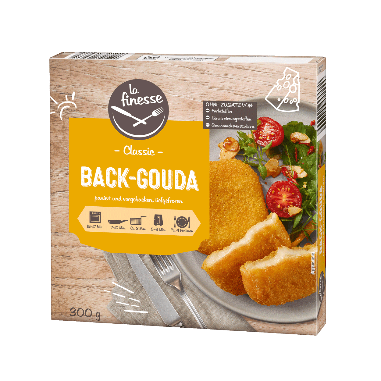 LA FINESSE Panierowany ser Camembert/Gouda Niska cena w ALDI